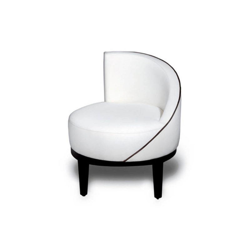 Round Chairs | Upholstered Occasional Chair | Curved Back