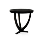 Circular Cross Leg Table | Wood Top Side Table | Side Tables