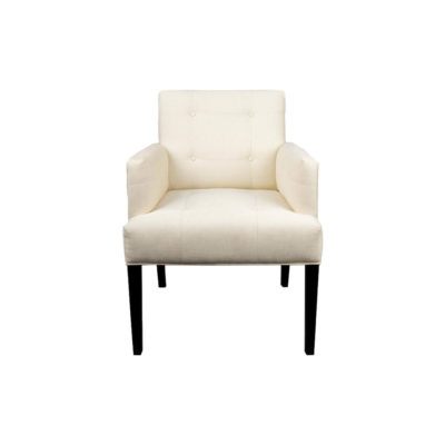 Upholstered Chairs | Square Arm Chair | Wooden Legs