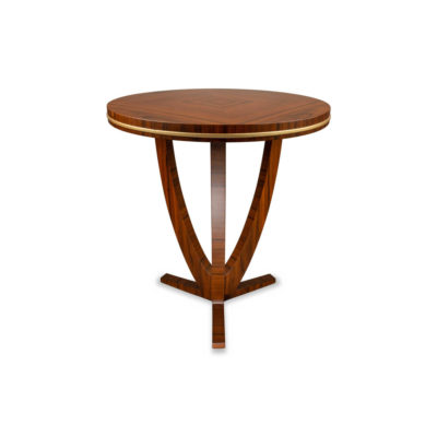 Circular Cross Leg Table | Wood Top Side Table | Side Tables