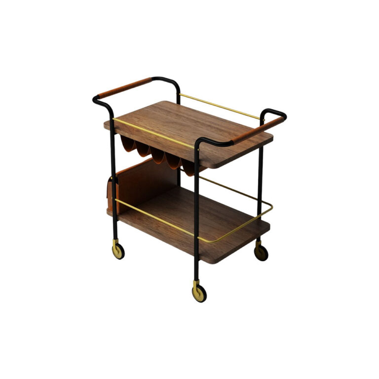 Luxury Bar Cart | Stainless Steel Bar Cart