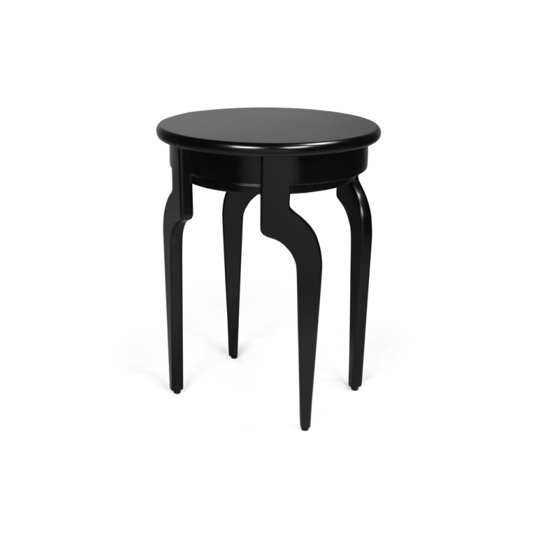 Moritz Circular Black 3 Legged Side Table – Englanderline