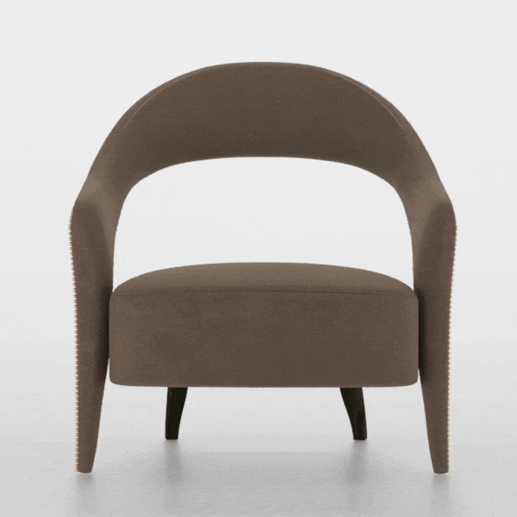 Archy Upholstered Round Back Armchair – Englanderline