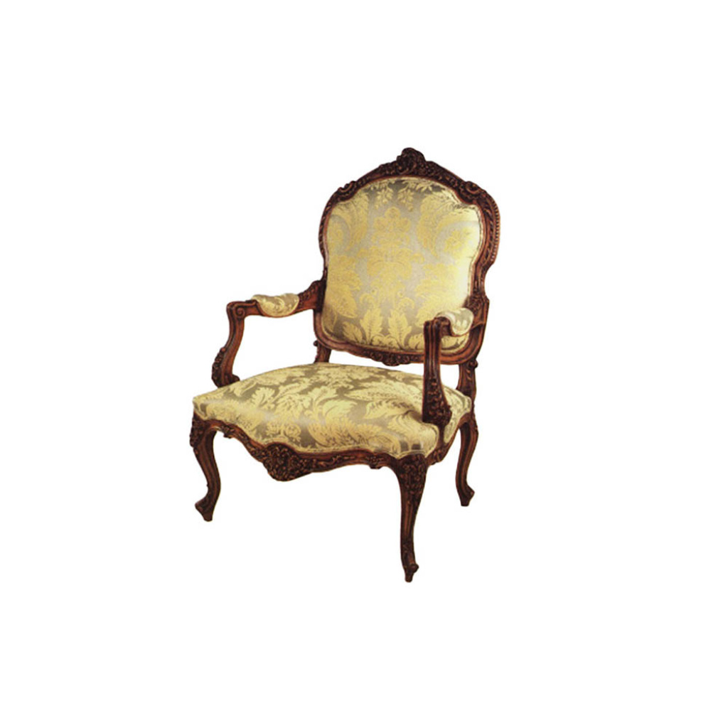 Elegant French Arm Chair with Hand Carved Detailed – Englanderline
