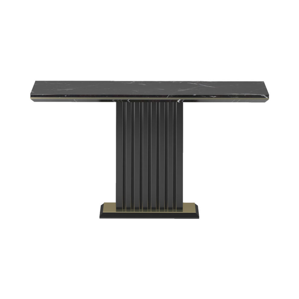 August Black Curved Leg Console Table – Englanderline