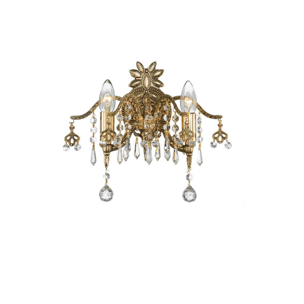 Royal Wall Lamp – 2 Bulbs – Gold Ox – Englanderline